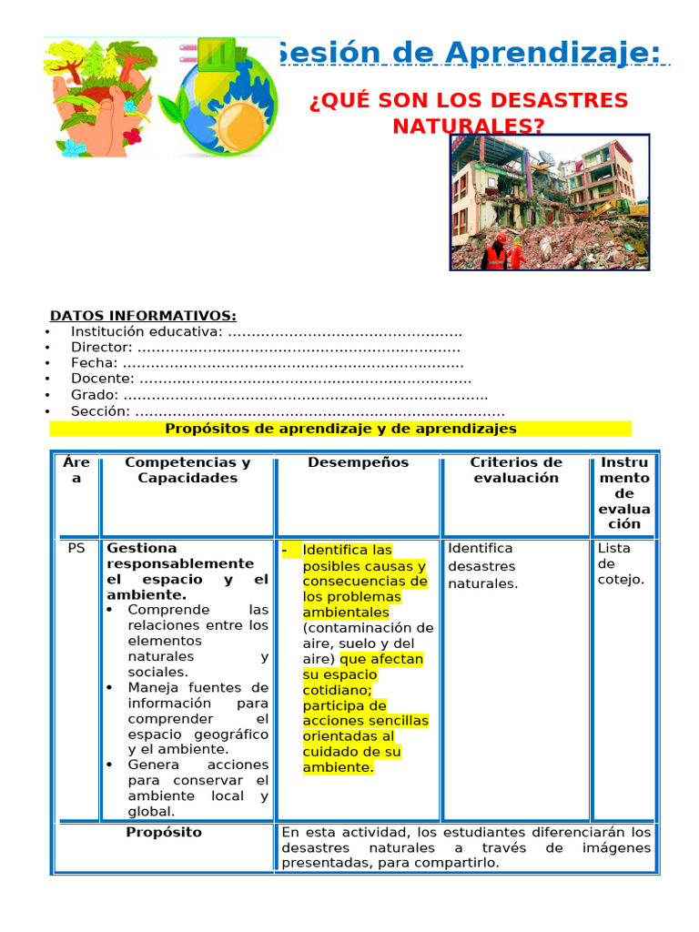 Aprendiendo sobre Desastres Naturales | PDF | Tsunami | Temblores