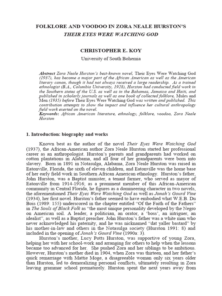 Voodoo and Folklore in Hurston's Work | PDF