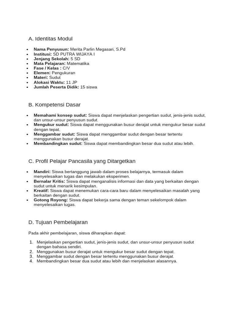 MA MTK Bab 6 SUDUT | PDF