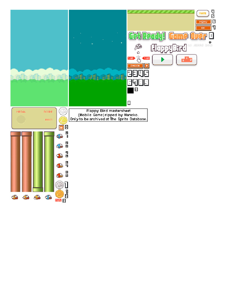 Sprites Flappy Bird | PDF