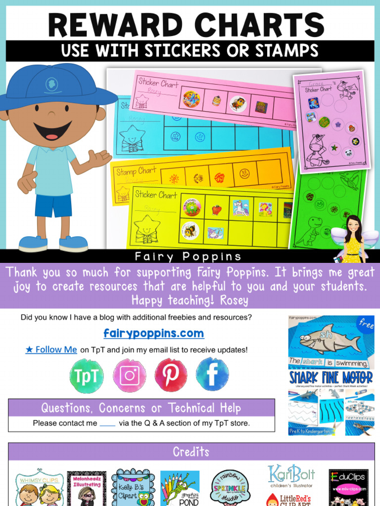 Editable Reward Charts for Students | PDF