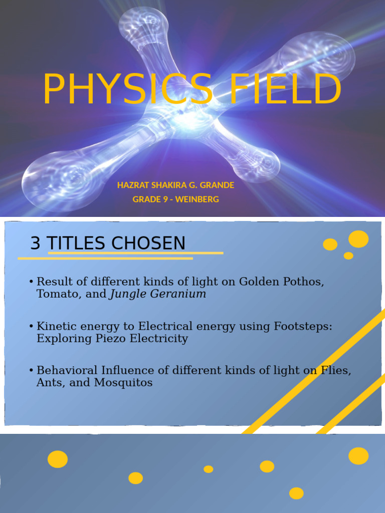 PHYSICS TITLE DEFENSE | PDF | Electricity | Piezoelectricity