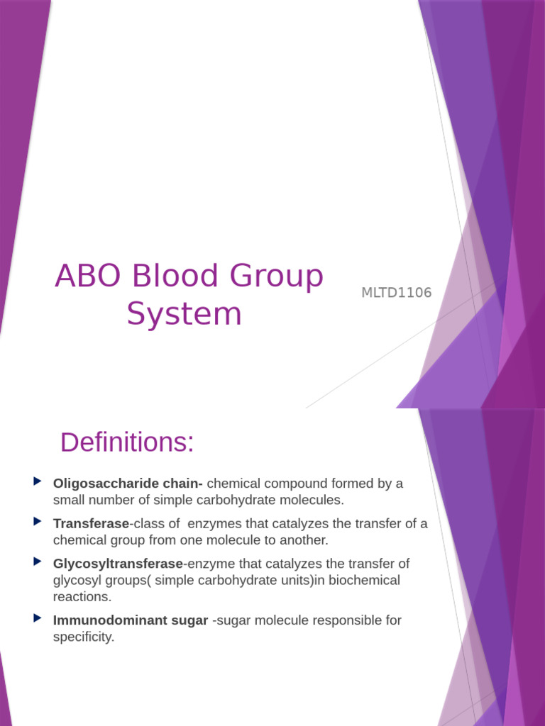 ABO Blood Group: Genes and Antigens | PDF | Red Blood Cell | Genotype
