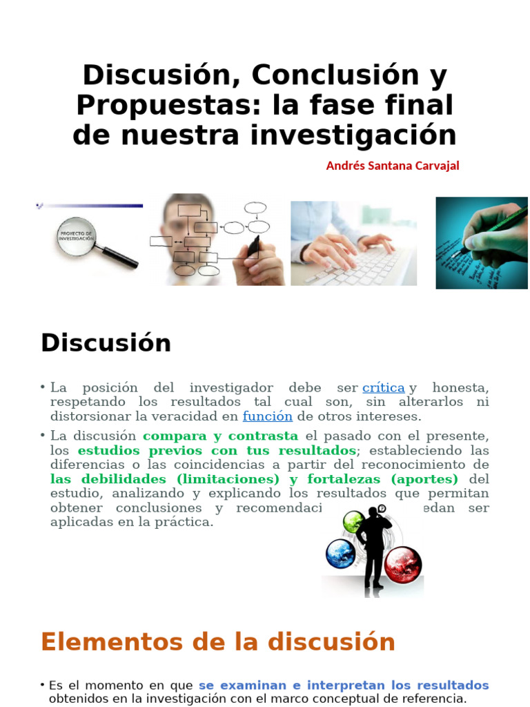 Discusión y Conclusiones de Investigación | PDF | Marco conceptual ...