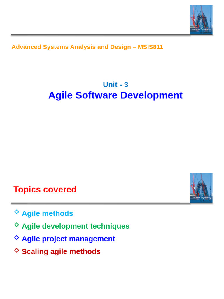 MSIS-811 Unit 3 | PDF | Agile Software Development | Software Development Process