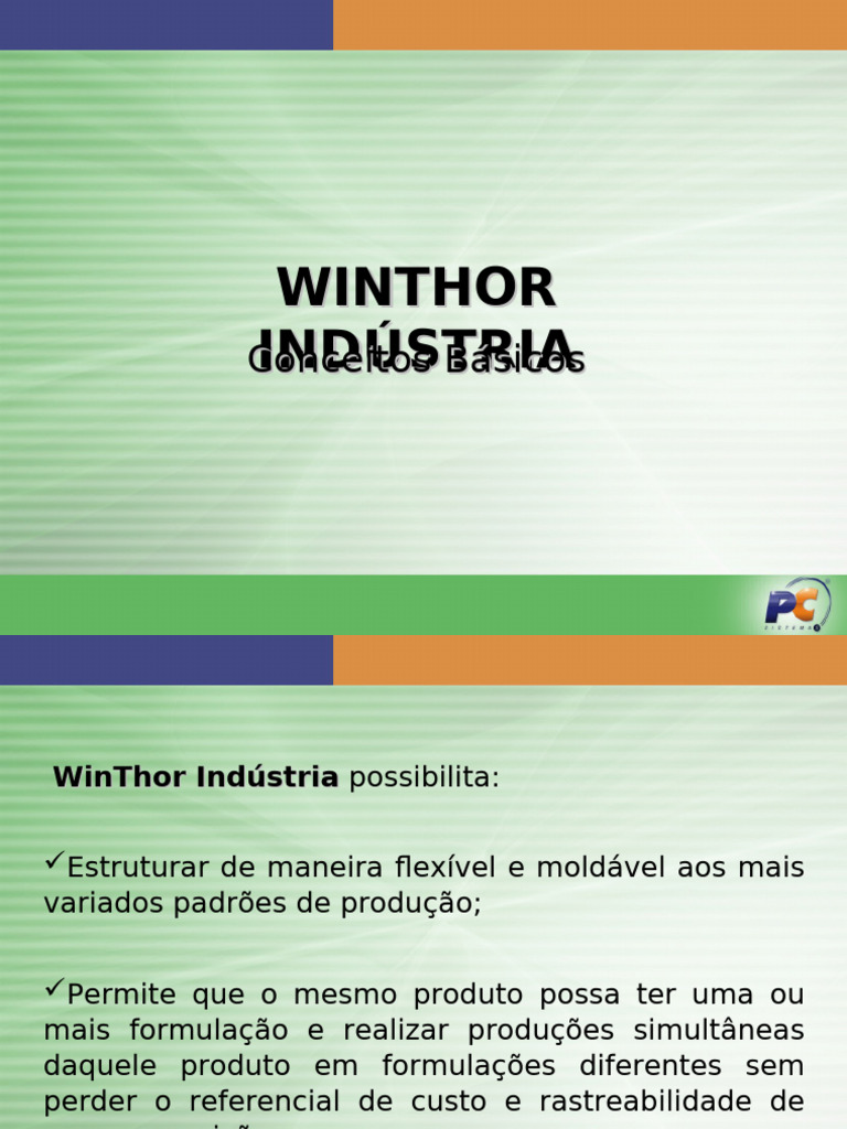 Sistema WinThor para Indústria: Controle e Produção | PDF | Embalagem e ...