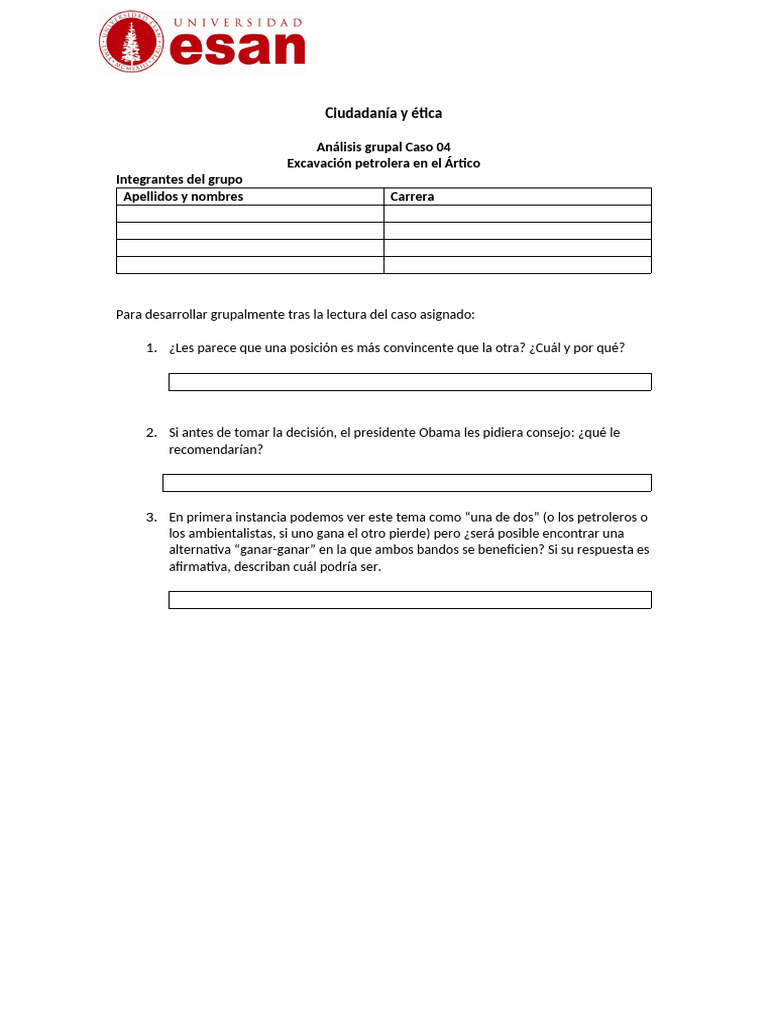 Análisis Grupal Caso 04 | PDF