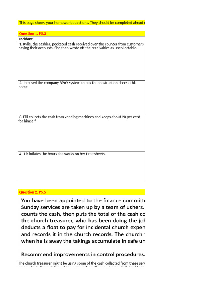 Week 9 Tutorial Worksheet Kevin Li | PDF | Audit | Auditor's Report