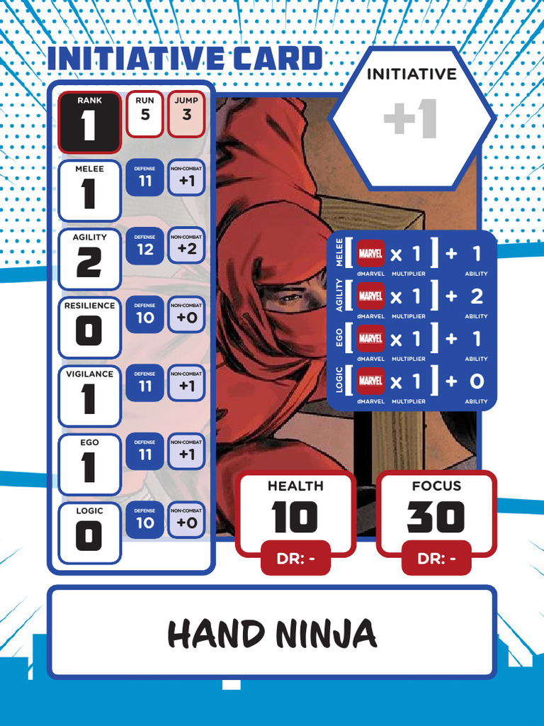 Hand Ninja Character Stats Overview | PDF | Marvel Entertainment ...
