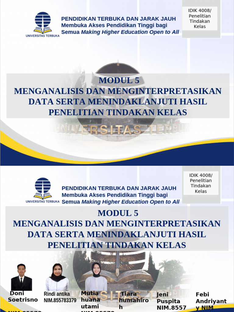 647079316 Ppt Penelitian Tindakan Kelas Modul 5 | PDF