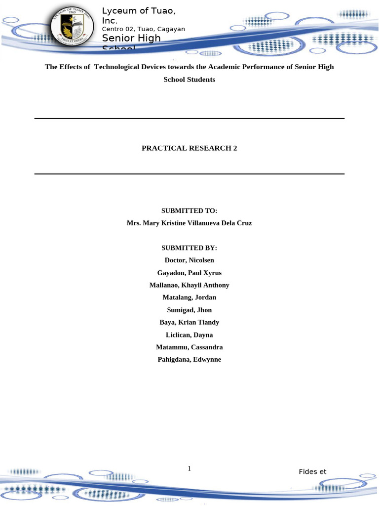 GP 3 PR2 1 | PDF | Teachers | Survey Methodology