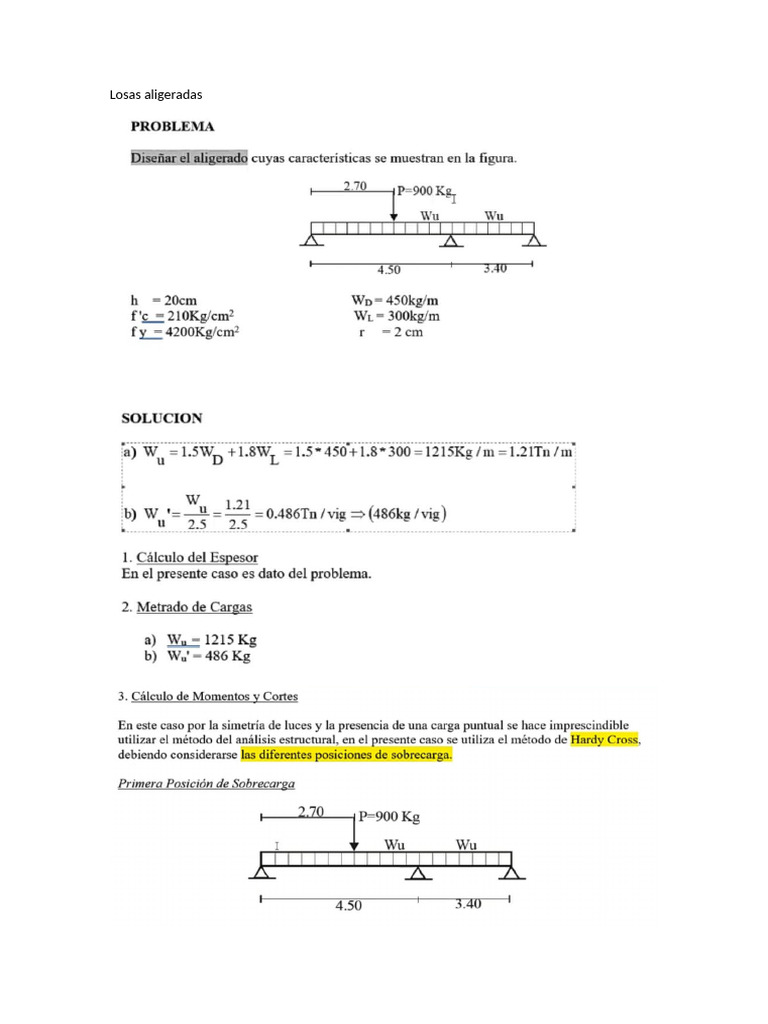 Losas Aligeradas | PDF