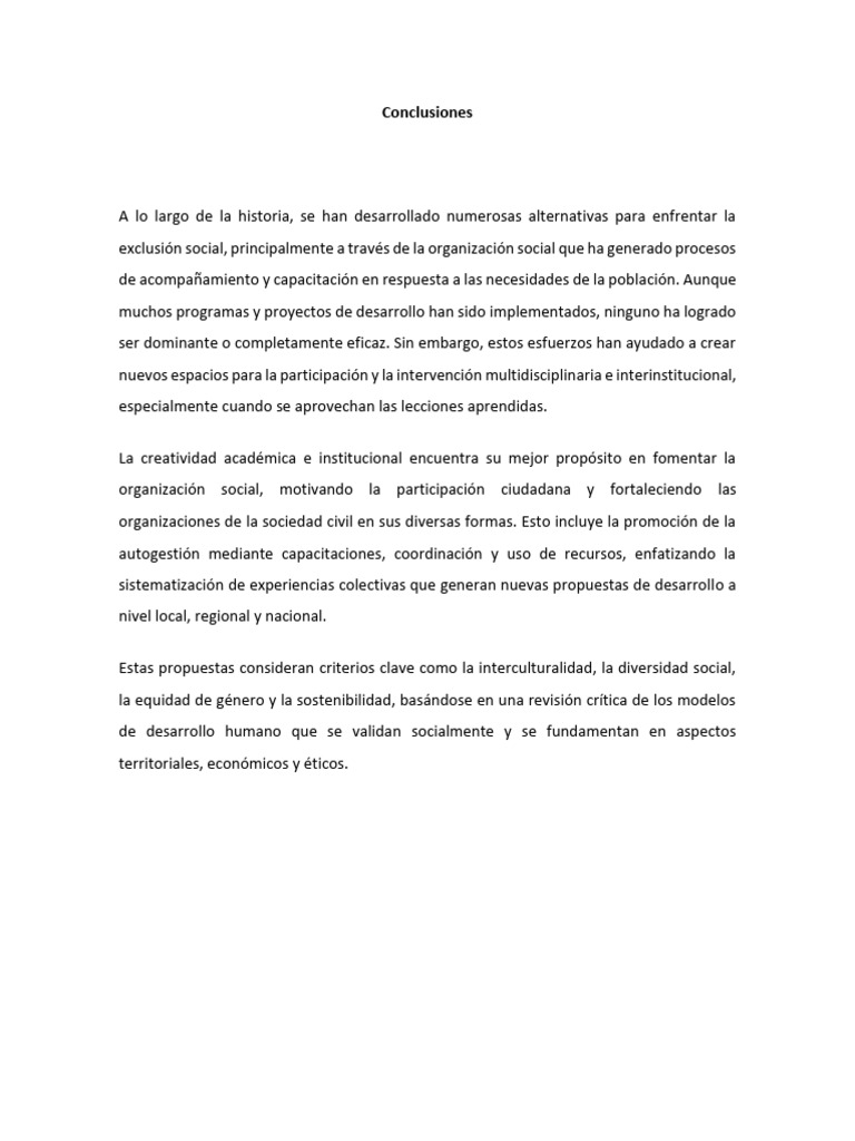 CONCLUSIONES | PDF