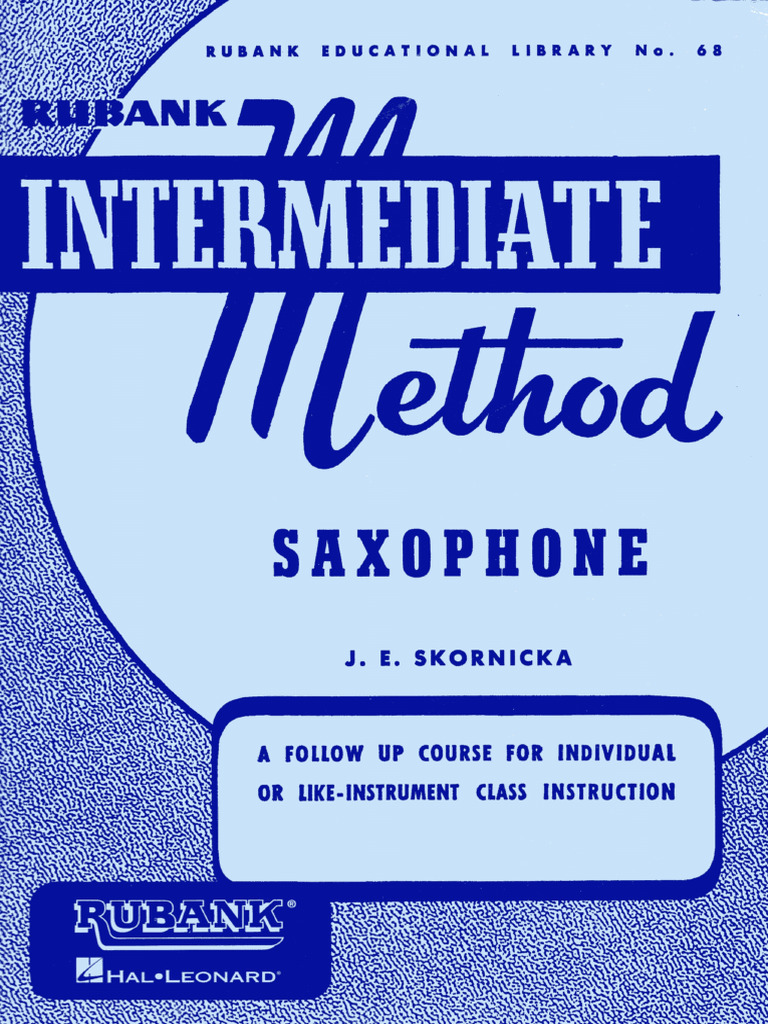 Rubank - Method Saxophone - Intermediate | PDF