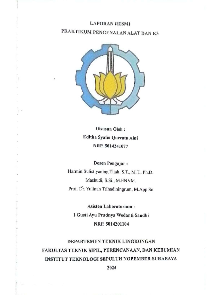 Laporan Resmi Praktikum Mikrobiologi - Modul 1 K3 - Editha Syafia ...