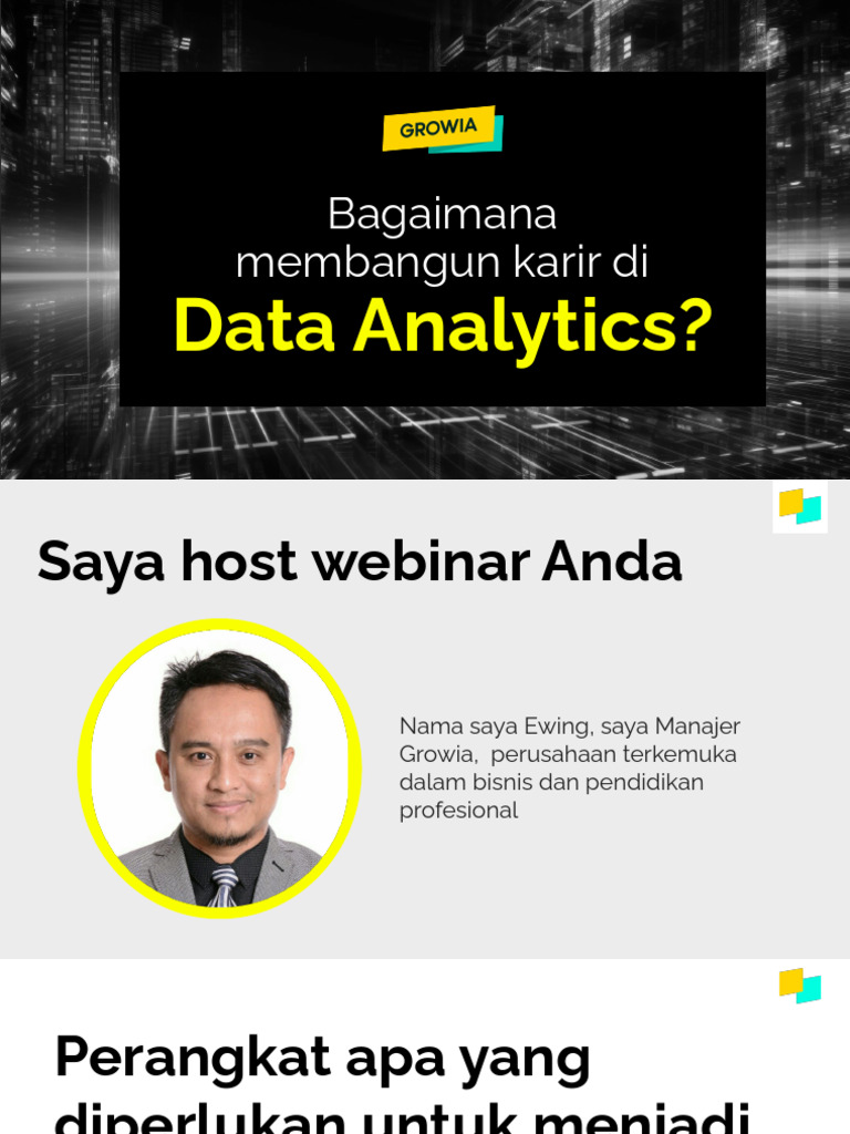 Karir Sukses di Data Analytics | PDF | Karier & Perkembangan | Bisnis