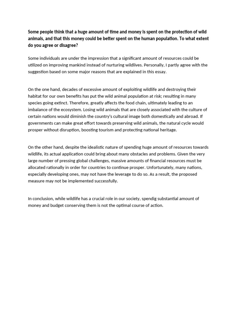 Balancing Wildlife Protection and Human Needs | PDF | Wellness
