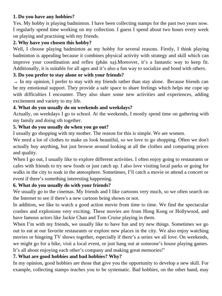 Benefits of Good vs. Bad Hobbies | PDF | Hobbies | Psychology
