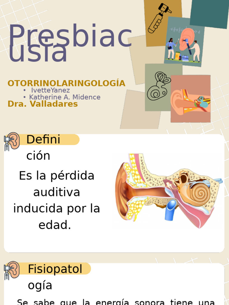 Presbiacusia 7 | PDF | Escuchando | Anatomía