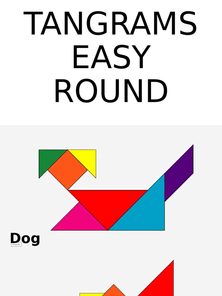 Tangrams Easy Round | PDF