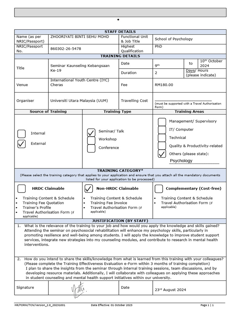 Seminar Psikologi Kaunseling IPT Kebangsaan 2024 | PDF