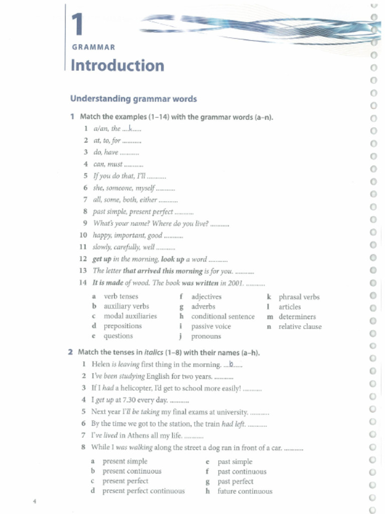 Intermediate Language Practice - Grammar Points 1-11 | PDF