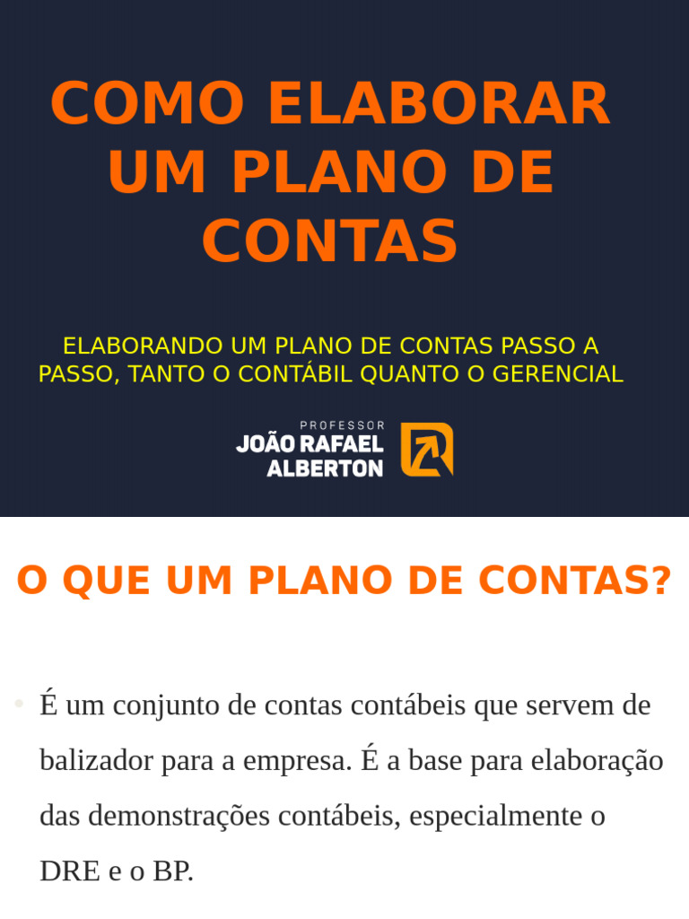 Como Elaborar Um Plano de Contas | PDF | Contabilidade | Relatório anual