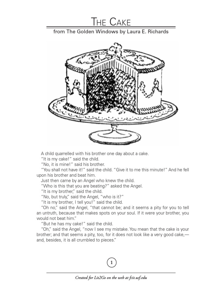 Fairy Tales and Other Traditional Stories 003 The Cake | PDF