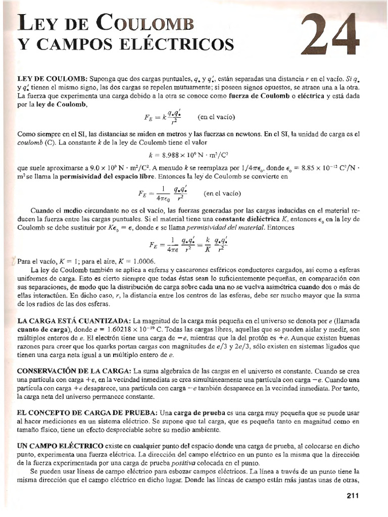 Ley de Coulomb | PDF
