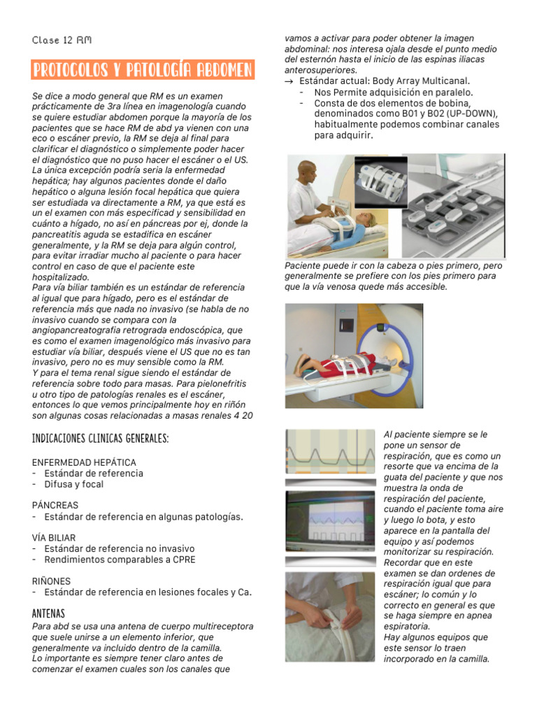 Clase 12 RM Final | PDF | Vesícula biliar | Abdomen