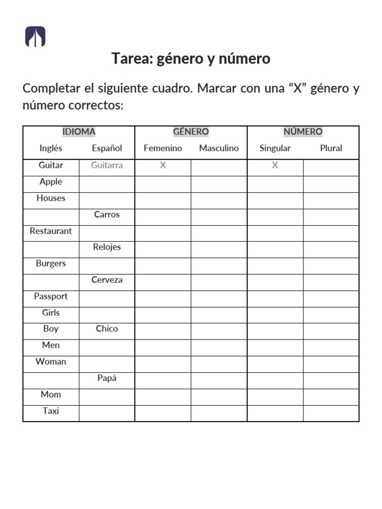 Gender and Number | PDF