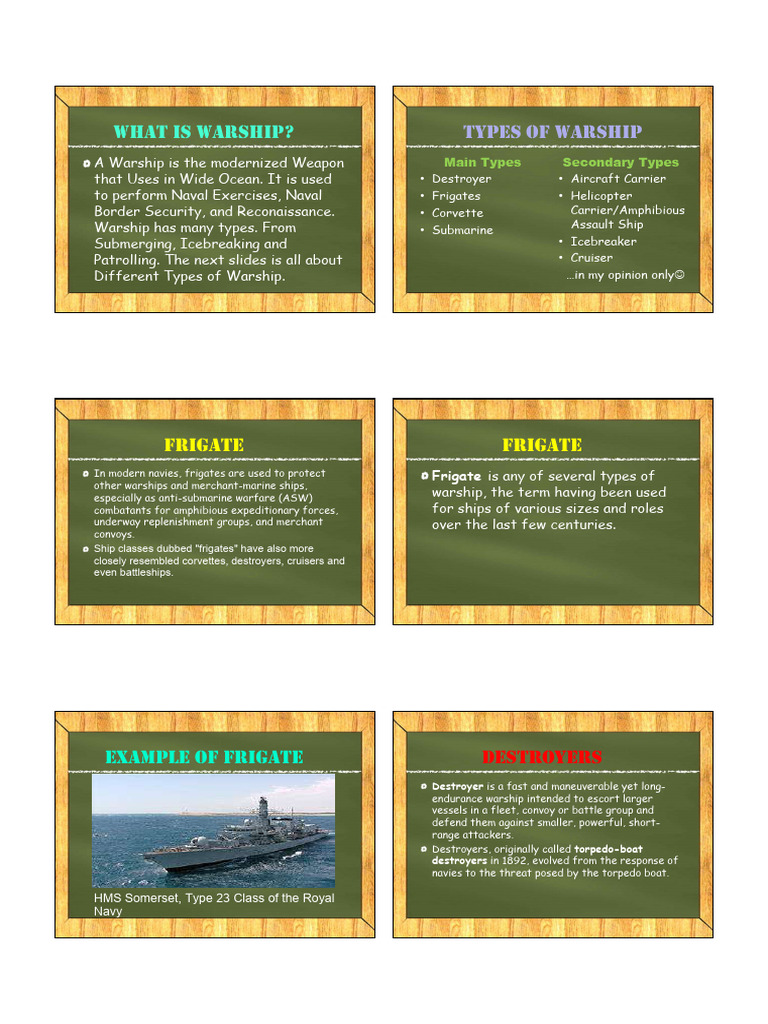 Warship 120624000309 Phpapp02 - Removed | PDF | Warships | Destroyer