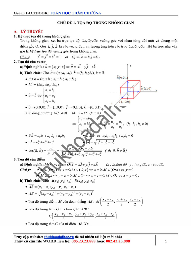3. He Toa Do Trong Khong Gian-đã Gộp Đã Cắt | PDF
