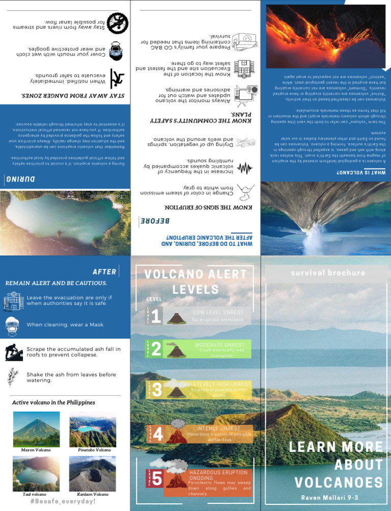 Volcano Brochure - Raven Mallari | PDF | Volcano | Natural Hazards