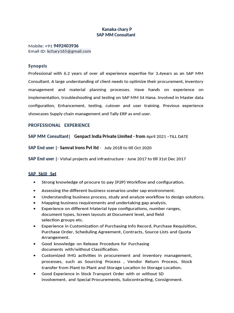 Resume 2024 | PDF | Accounts Payable | Business