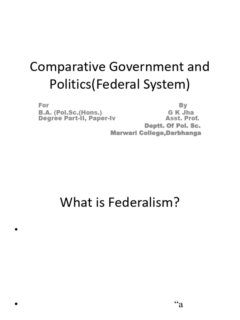 7545549784.federal System GKJha 250420 | PDF | Federalism | Federal ...