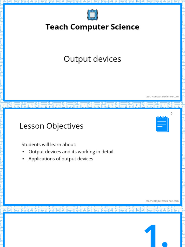 Presentation - 09 Output Devices | PDF | Printer (Computing) | Liquid Crystal Display