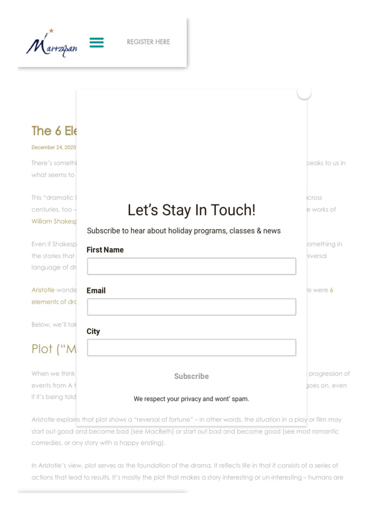 Aristotle's 6 Drama Elements Explained | PDF | Plot (Narrative) | Aristotle