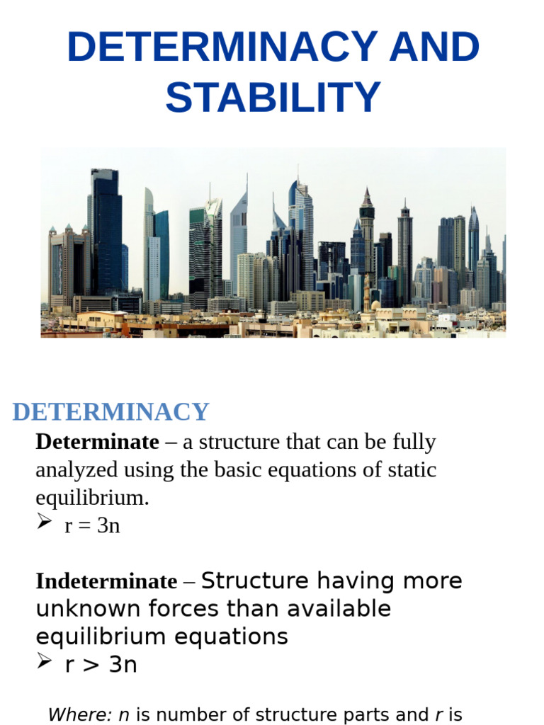 Group 2 Stability and Determinacy | PDF