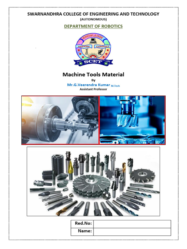 Machine Tools Full Material | PDF | Machining | Metalworking