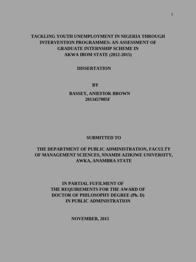 01 BB Xvii 2024 New Final Tackling Youth Unemployment in Nigeria ...