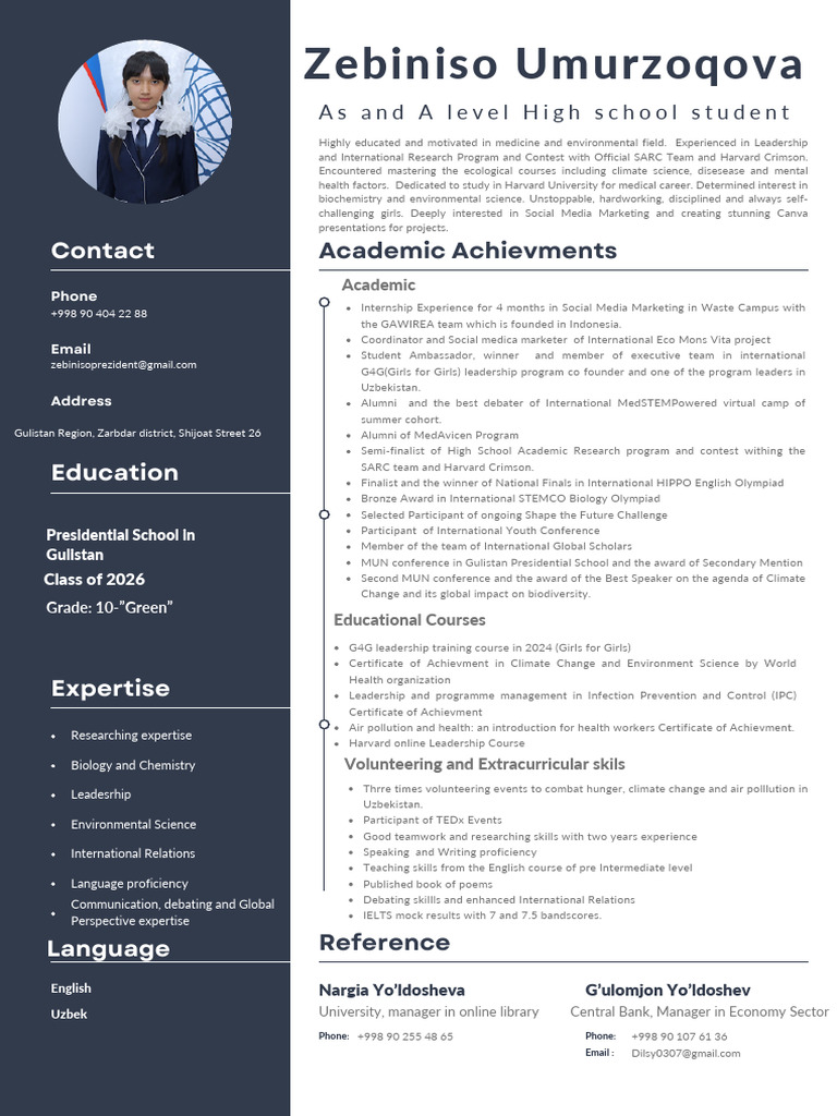 Black White Minimalist CV Resume | PDF | Natural Environment