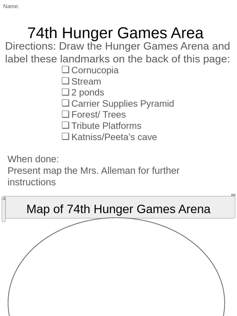 74th Hunger Games Arena Map Guide | PDF