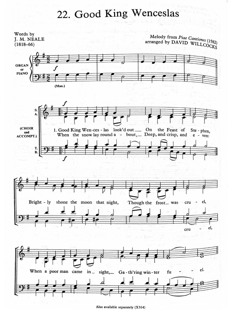 12 Good King Wenceslas - Willcocks | PDF