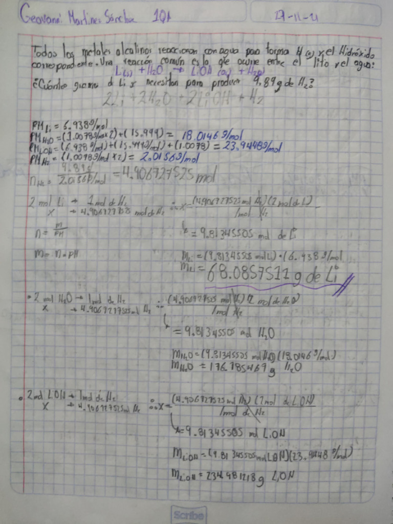 Ejercicios 27 de Noviembre - GMS - 1qa | PDF