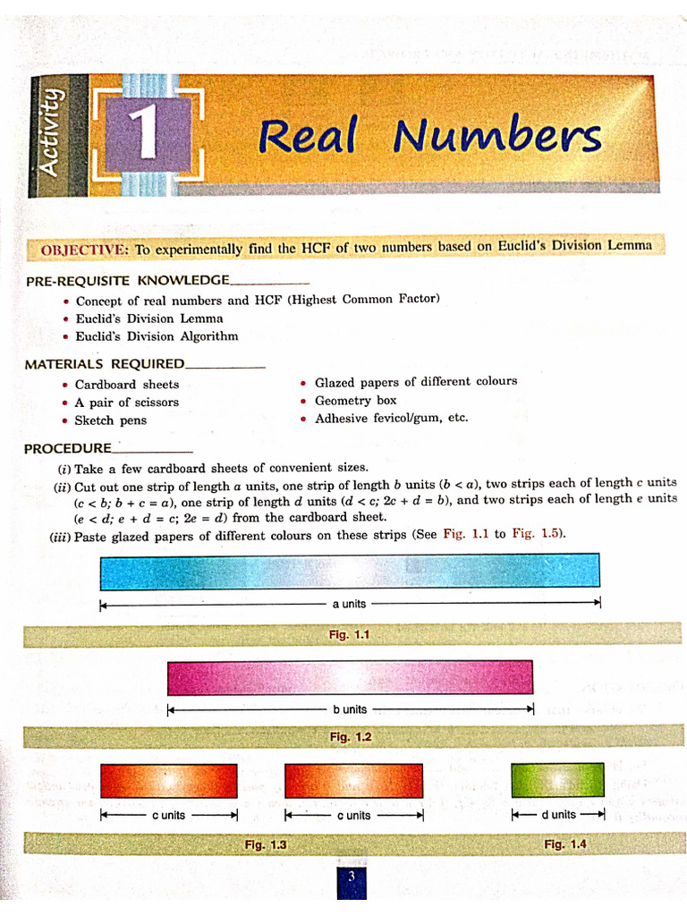 Maths Activities Class X | PDF
