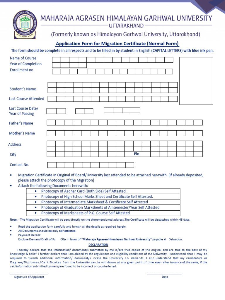 3_Normal_Application_Form_Migration | PDF