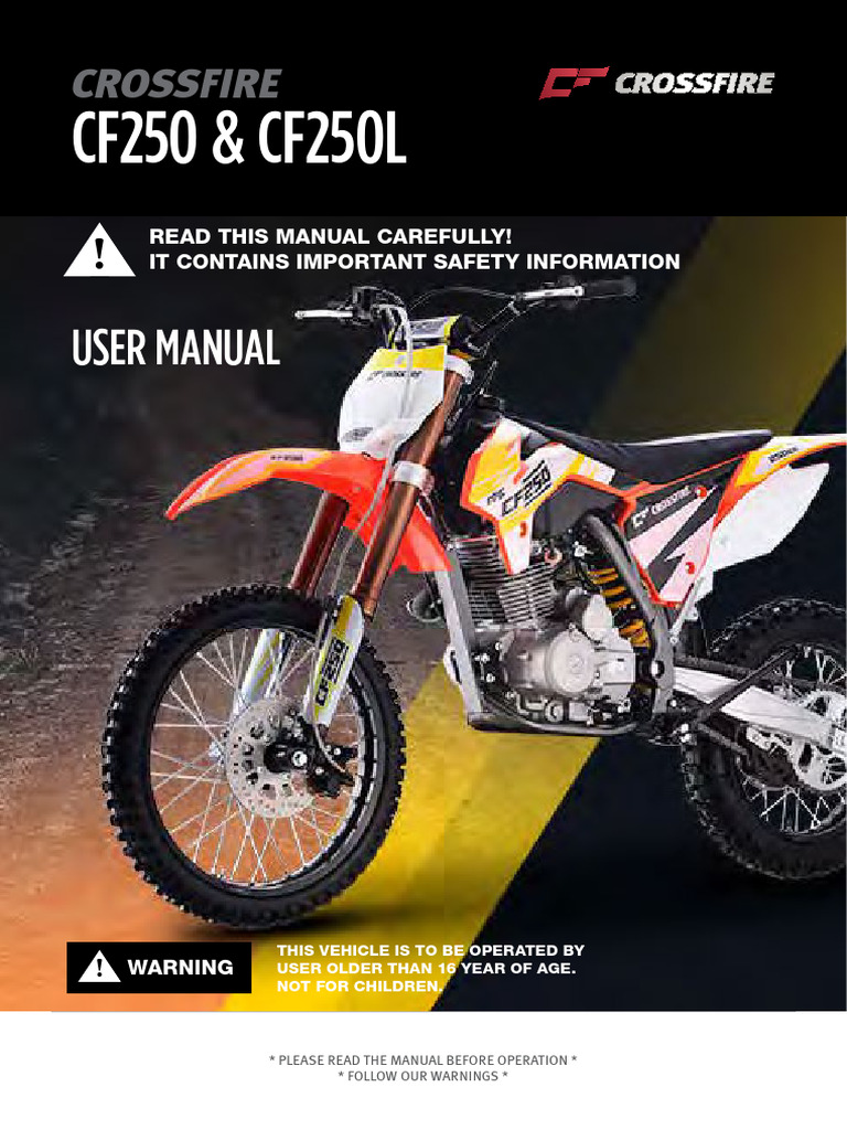 Crossfire CF250 User Manual | PDF