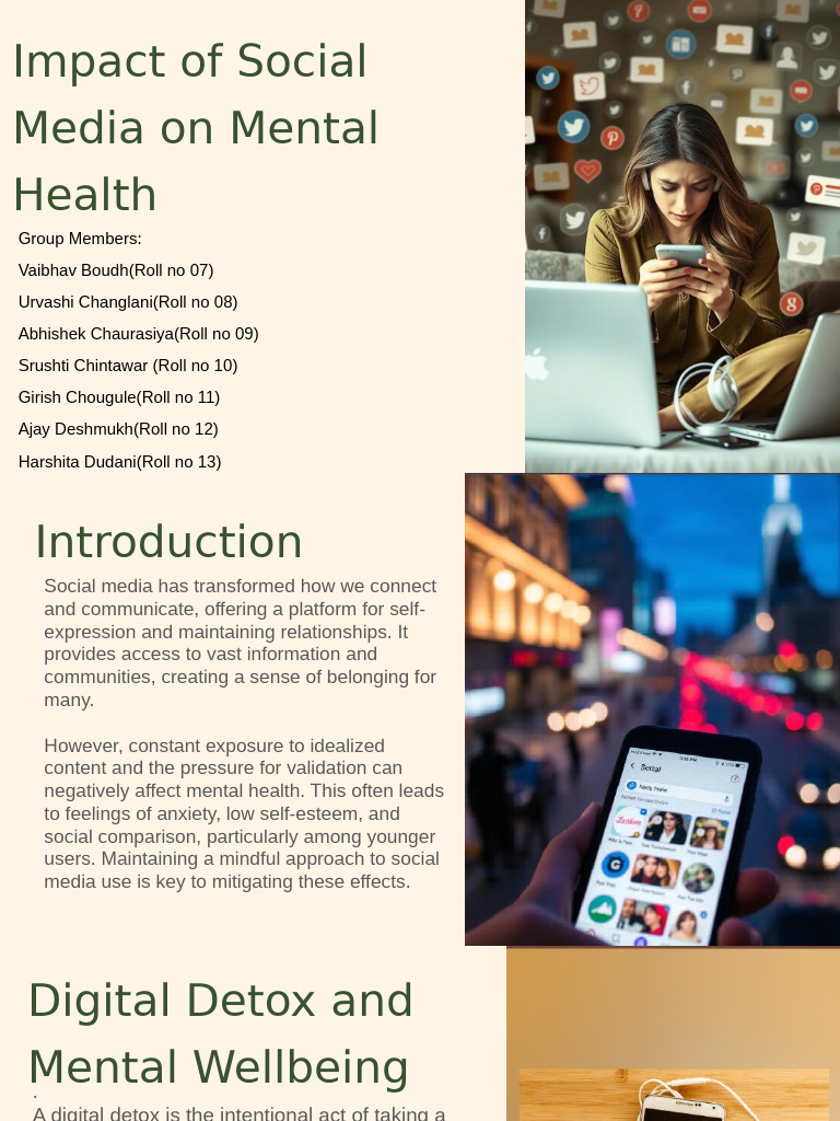 Social Media's Mental Health Impact | PDF | Social Media | Popular ...