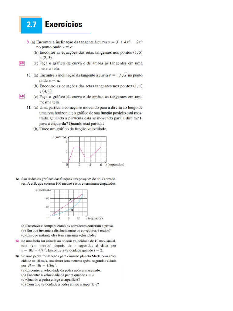 CALCULO 1 EXERCICIOS | PDF